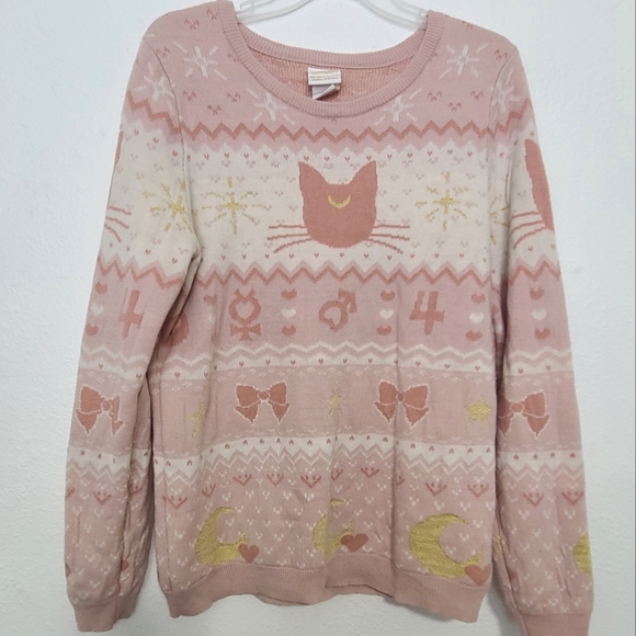 box lunch | Sweaters | Box Lunch Salior Moon Sweater Pink | Poshmark